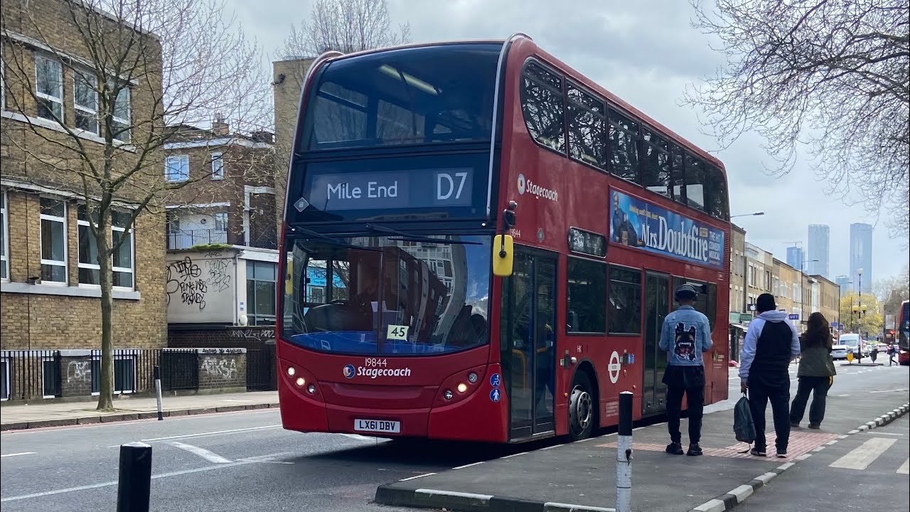 D7 Full Route Visual: Mile End - Poplar, All Saints - YouTube
