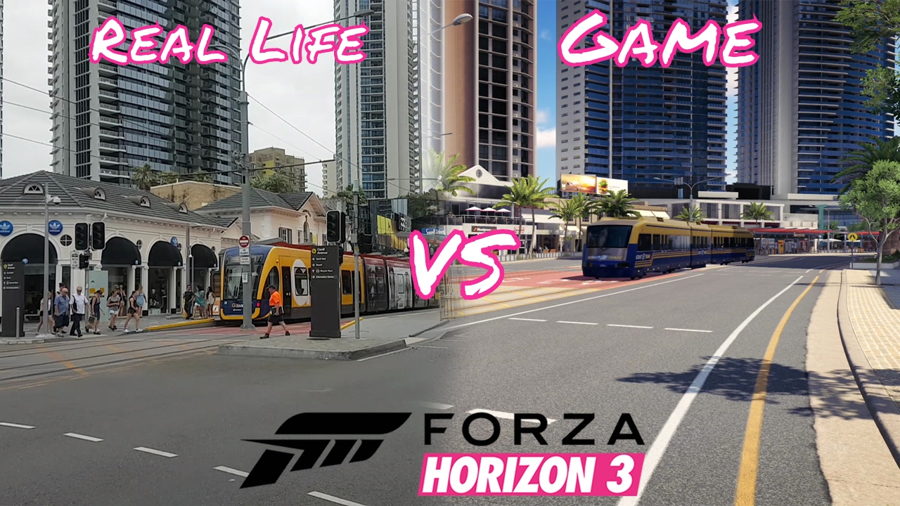 Forza Horizon 3 Surfers Paradise In-Game vs Real Life - YouTube