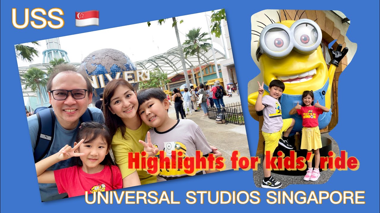 Universal Studio Singapore 🇸🇬 USS | Highlights for Kids Rides, Meet ...