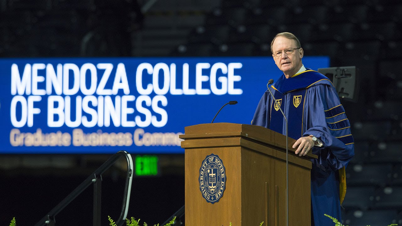 2016 Mendoza Commencement Address: Richard Notebaert - YouTube