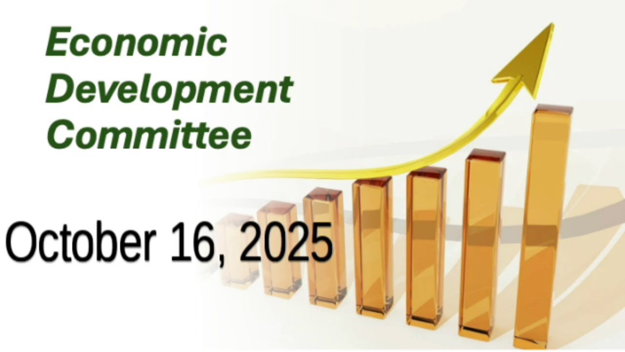 Economic Development Committee October 16, 2025 - YouTube