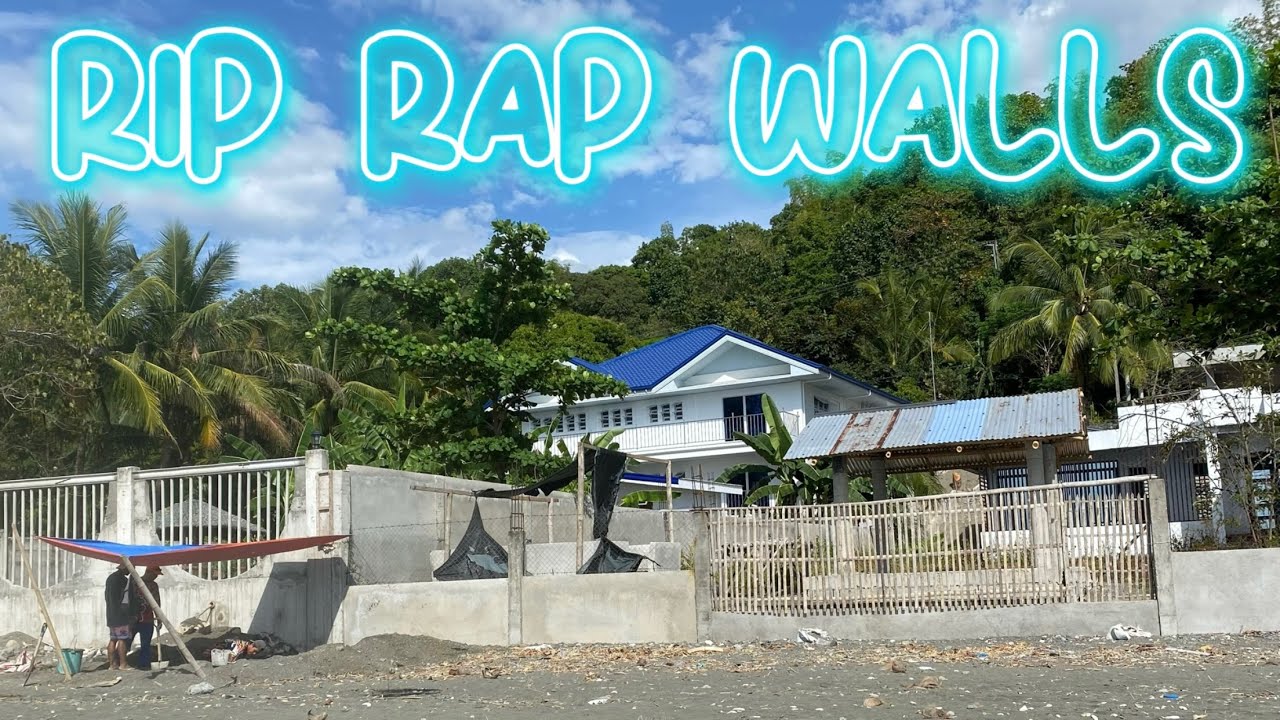 Antique,Philippines house build DAY314-RIP RAP WALLS / CURTAIN WALLS ...