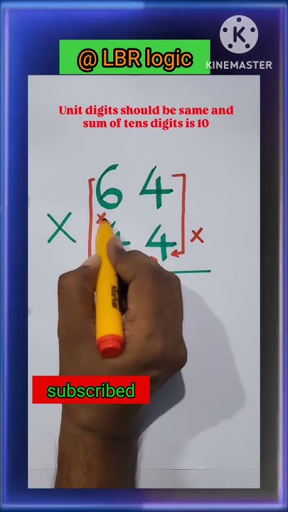 Unit digit should be same and sum of tans digit is 10 || #shorts #ytshorts #multiply_short ...