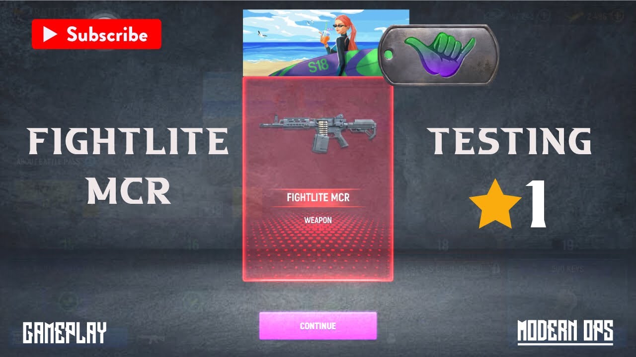 Modern ops - Fightlite MCR Unlock | Testing ⭐️1 | (Train Station ...
