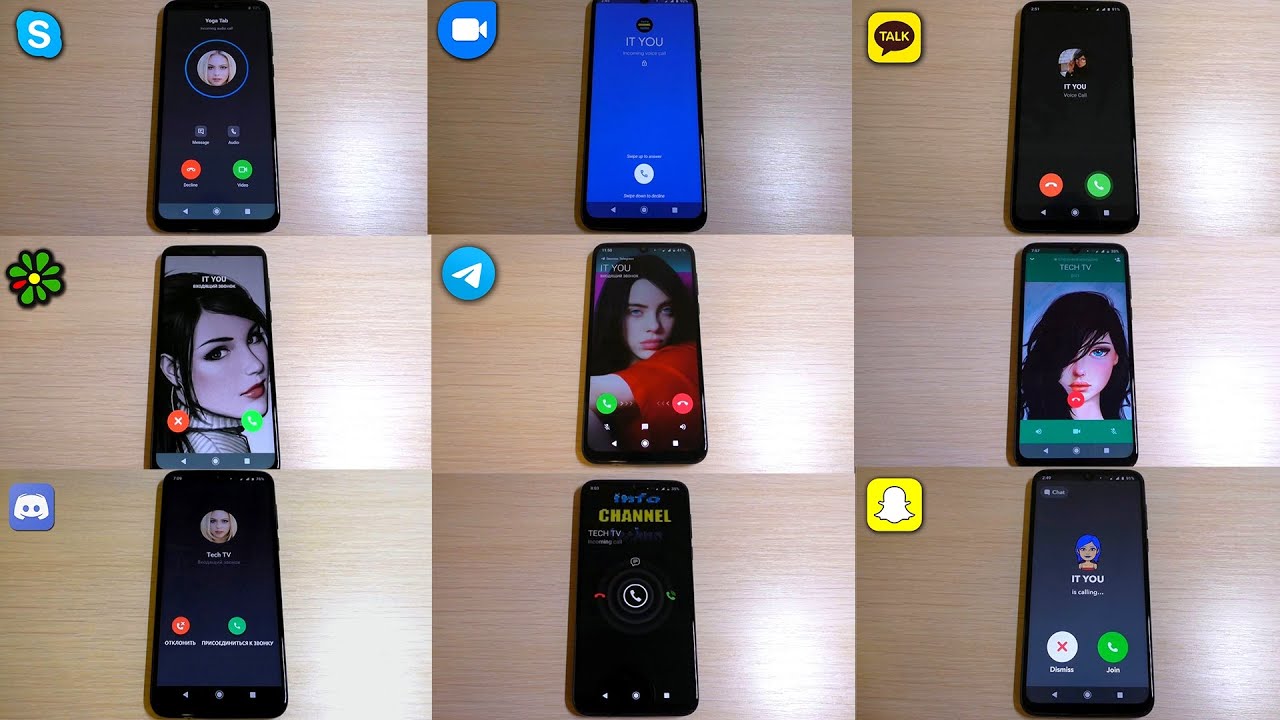 10 Best Social Apps (for Android) Incoming Call - YouTube