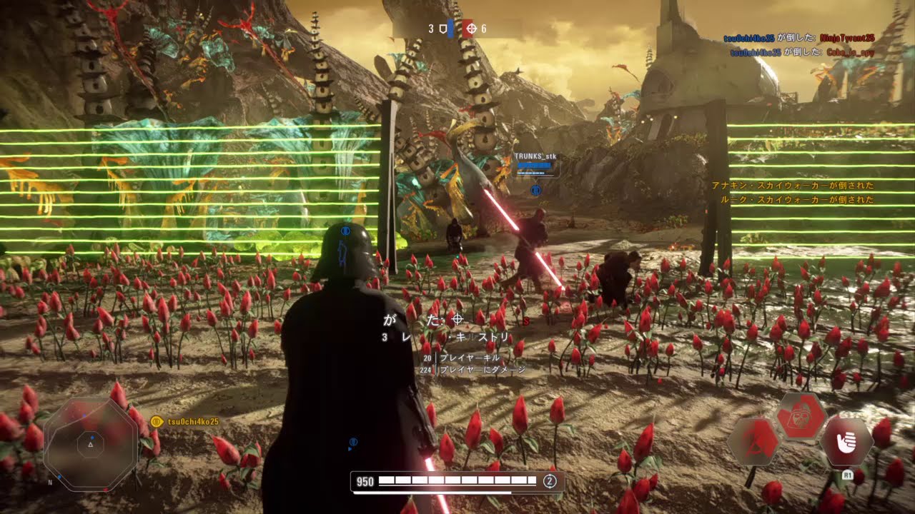 epic darth vader throw lightsaber STAR WARS™ バトルフロント™ II HVV - YouTube