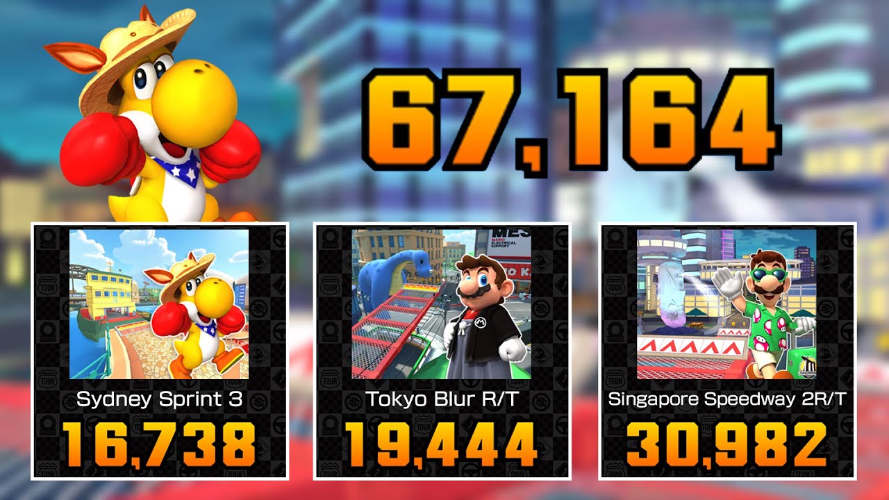 3rd Anniversairy Tour Week 1 | Mario Kart Tour Ranked Scores - YouTube