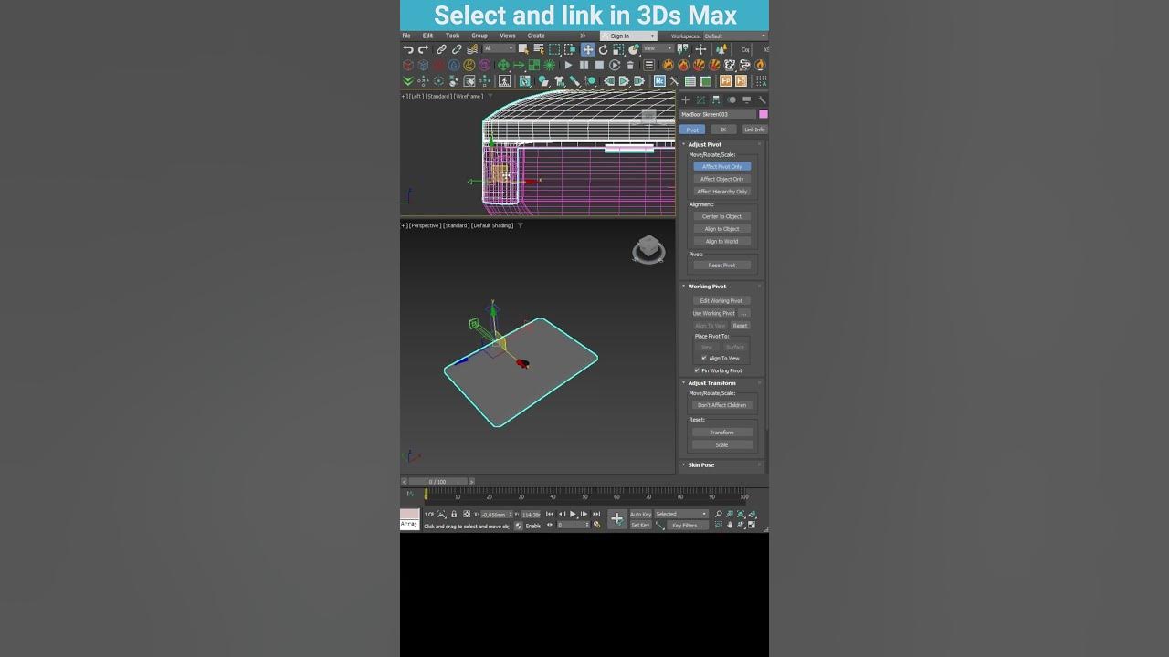 Efficient Linking in 3Ds Max: Select and Link Function #shorts #3dsmax #tips #linking - YouTube