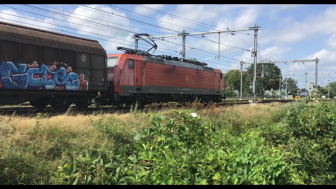 DB Cargo Mixed Freight Train at Gekkengraaf near Sevenum the ...