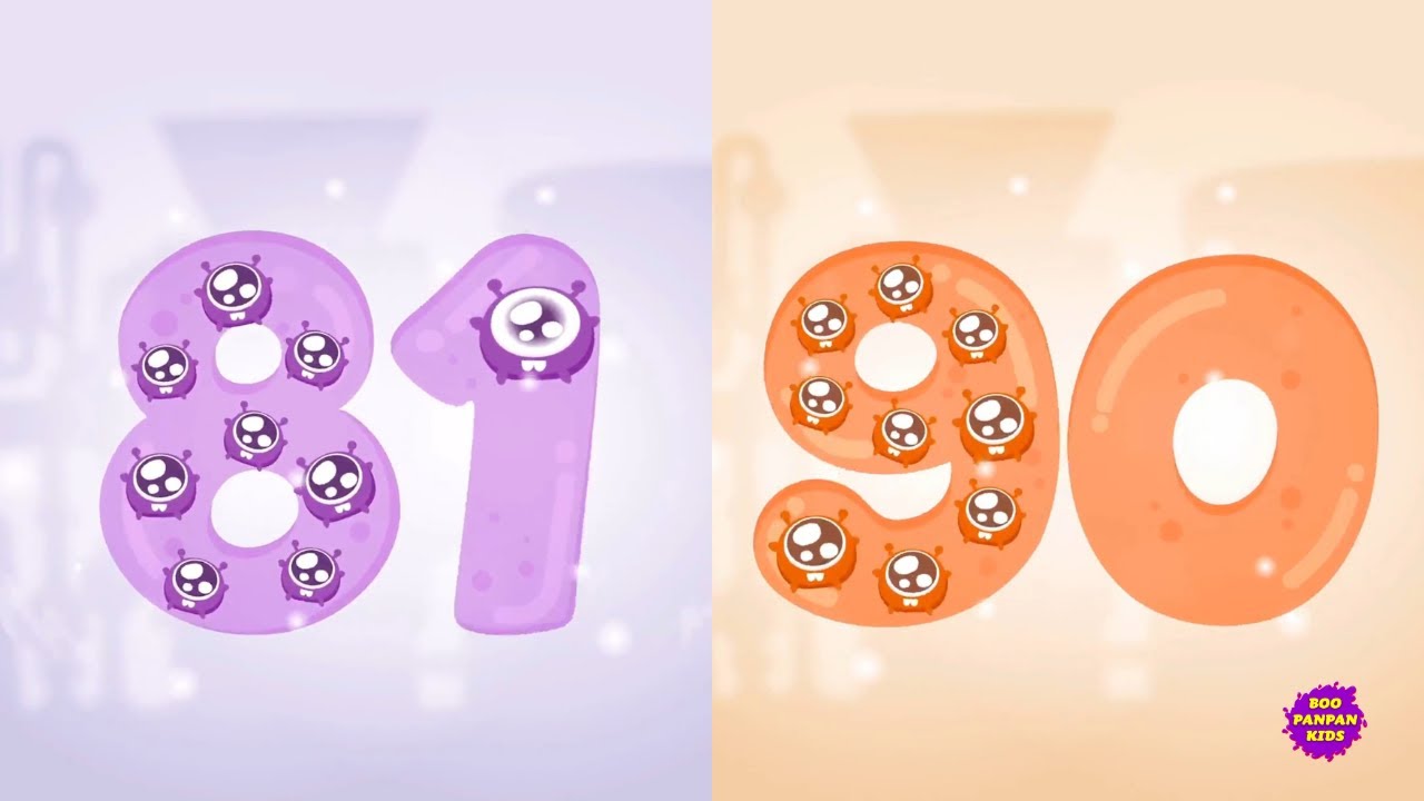 Candybots Numbers 81 to 90 | Boopanpankids - YouTube