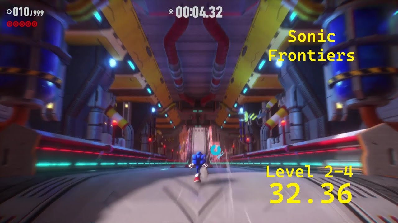 Sonic Frontiers speedrun: Cyberspace 2-4 in 32.360 seconds (16th ...