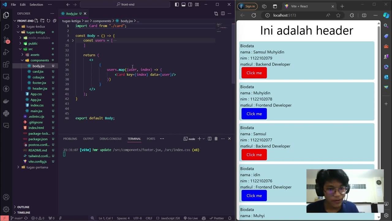 3. styling di react mengunakan tailwind - YouTube