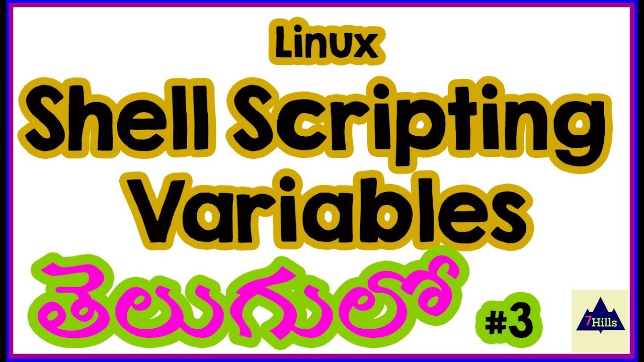 Shell Scripting In Telugu Shell Scripting Variables Explanation In Telugu 3 Youtube 1372