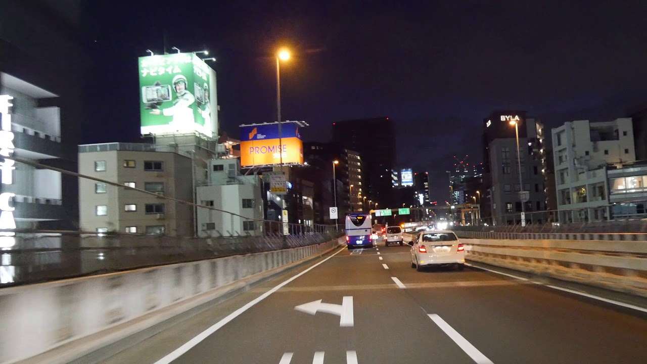 Tokyo Expressway night drive 4K 2018 晴海 荏原 - YouTube