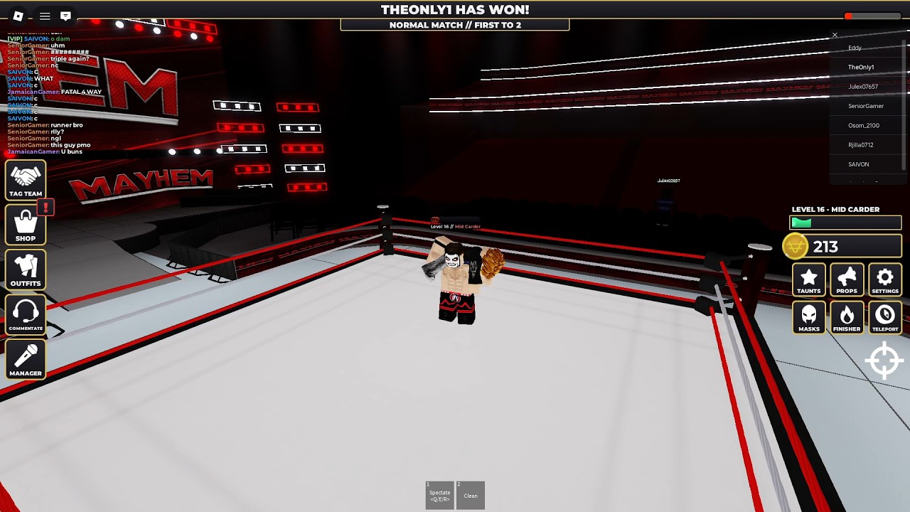 Playing as Danhausen In Wrestle| Roblox Wrestling! (Return For TheOnly1 ...