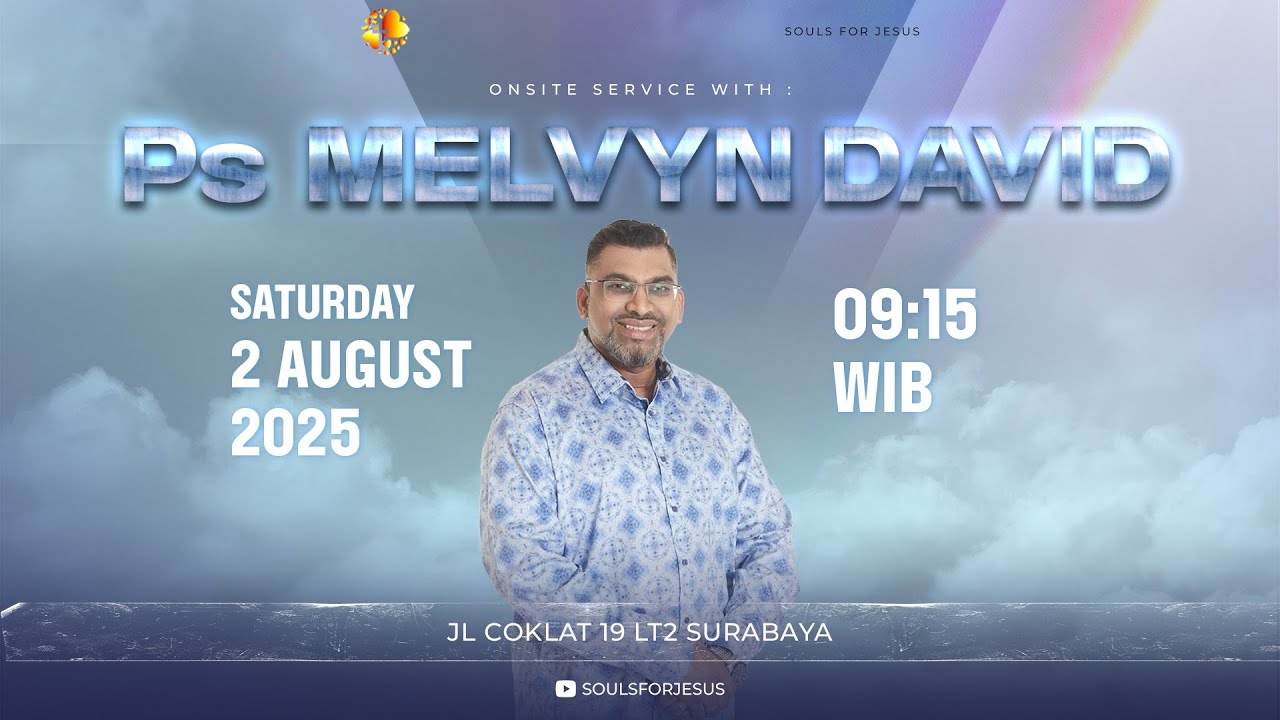 Onsite Service Sabtu 02 Agustus 2025 by Ps. Melvyn David - YouTube