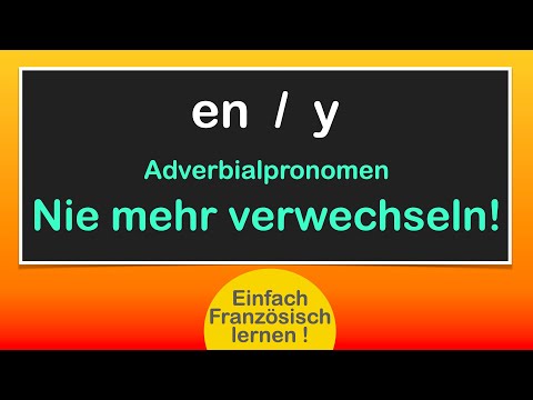 y und en / französische Adverbialpronomen