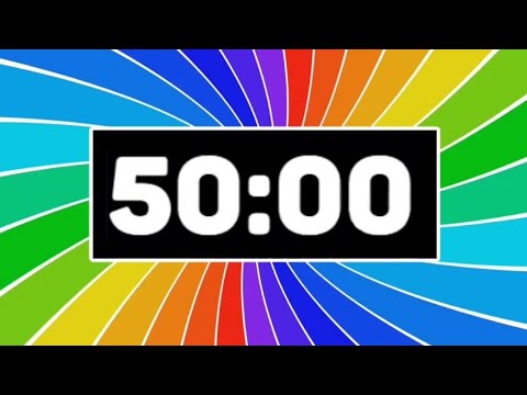 50 Minute Timer with Rainbow Pinwheel (15 Subscribers Special!) (TOP #9 ...