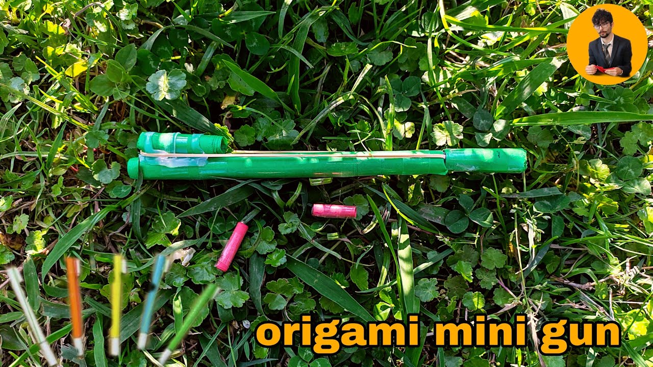 How to Make a Paper Pocket Mini Gun that Shoots Paper Bullets - Easy ...
