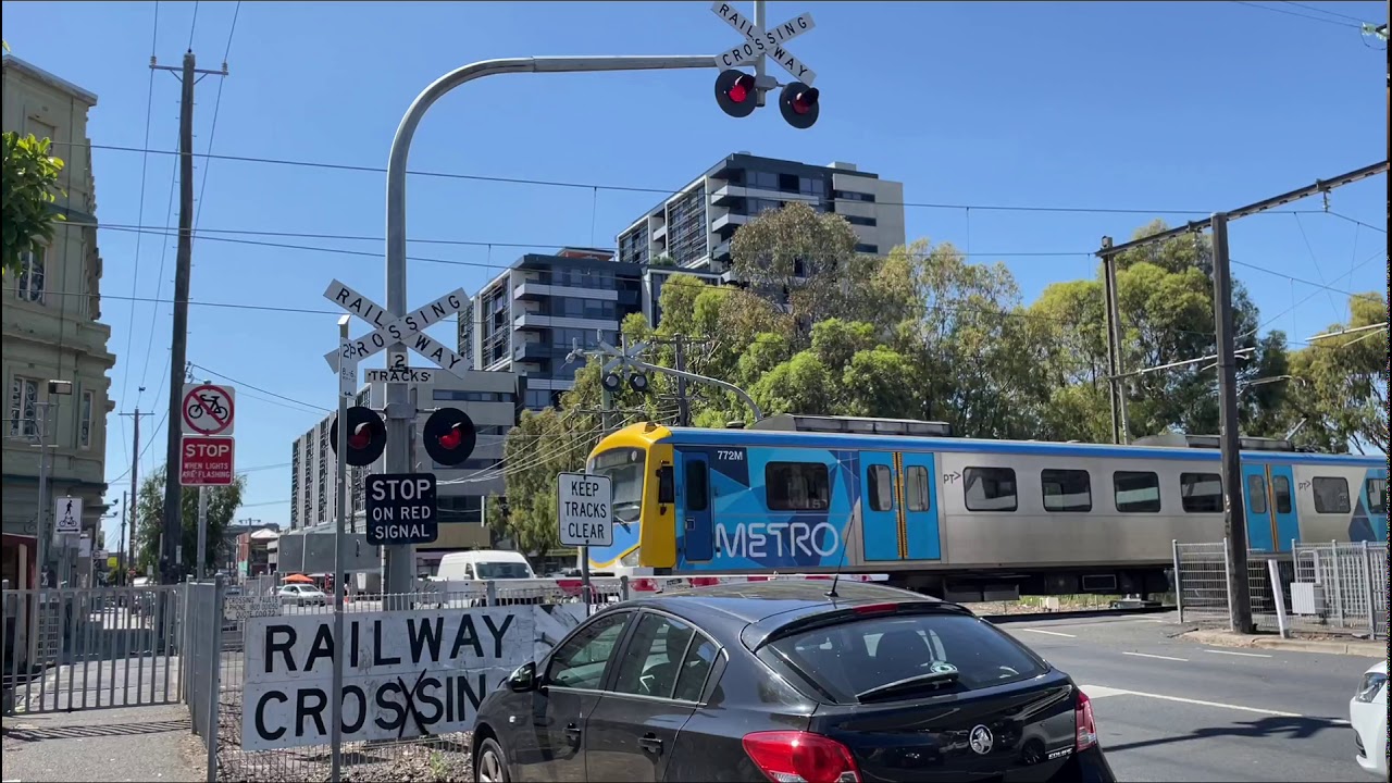 Every Railway Crossing on the Upfield Line - YouTube