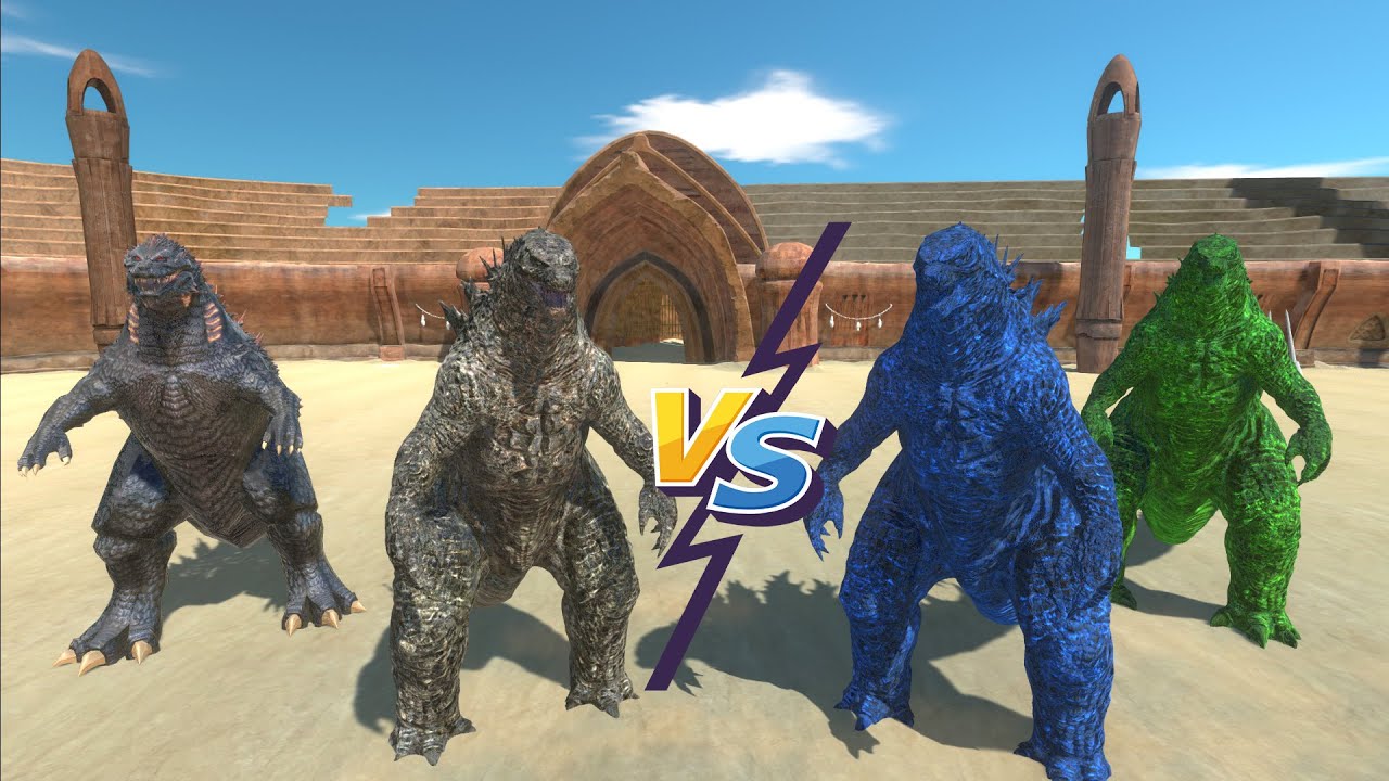 GODZILLA 2021 & GOJIRA GODZILLA VS GODZILLA GREEN & GODZILLA BLUE ...
