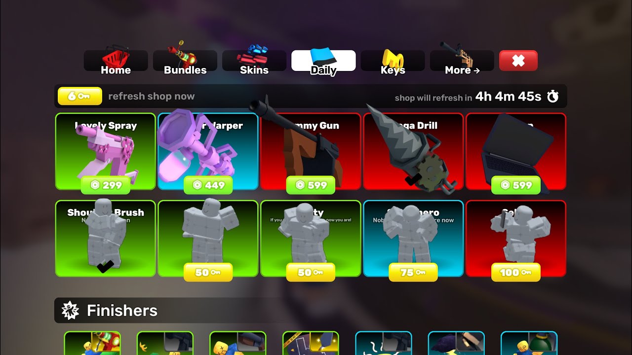 Roblox RIVALS But Daily Shop Picks My Loadout! - YouTube