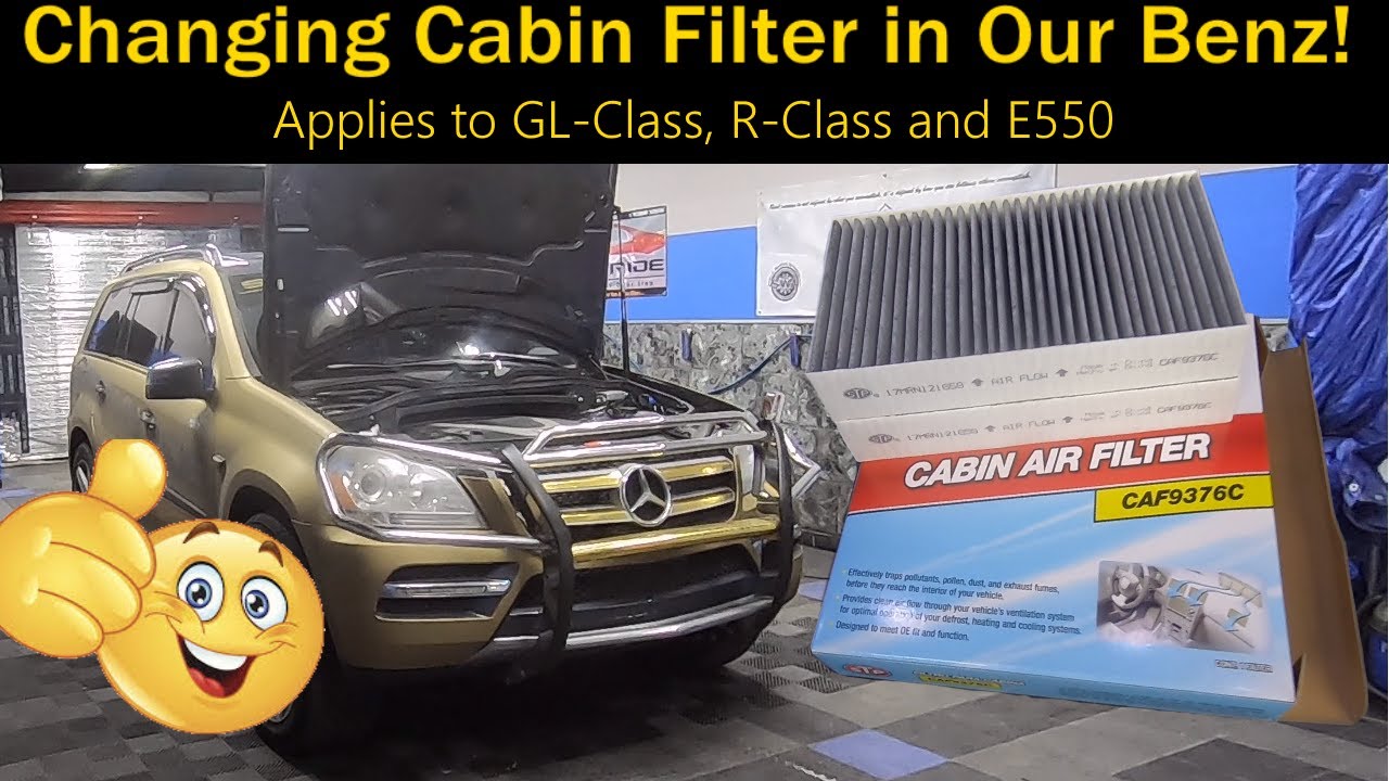 How to Replace Cabin Air Filter: Mercedes Benz GL450 EASY METHOD - YouTube