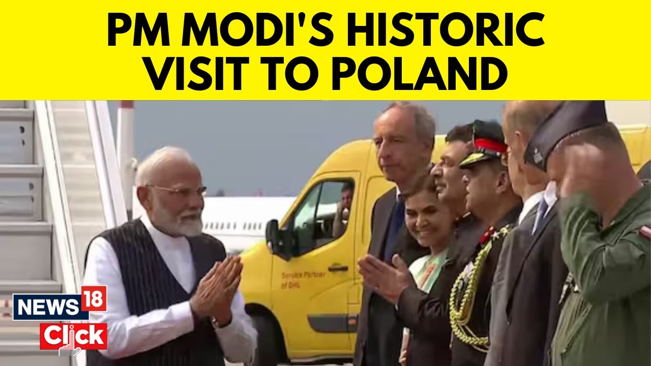PM Modi In Poland | PM Modi Arrives In Warsaw, 1st Visit By Indian ...