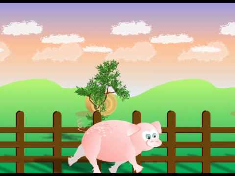 walking pig animation - YouTube