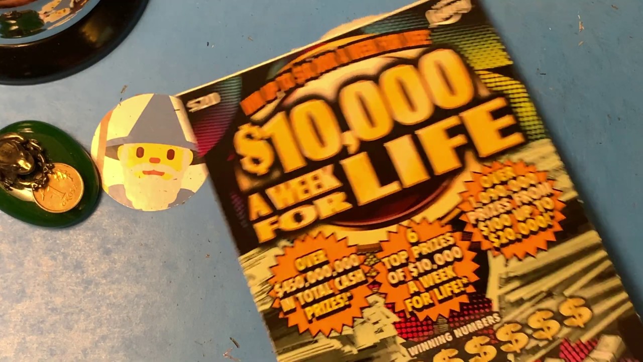 FLORIDA LOTTERY SCRATCH OFF WINNER - $10,000 a Week for Life Ticket ...