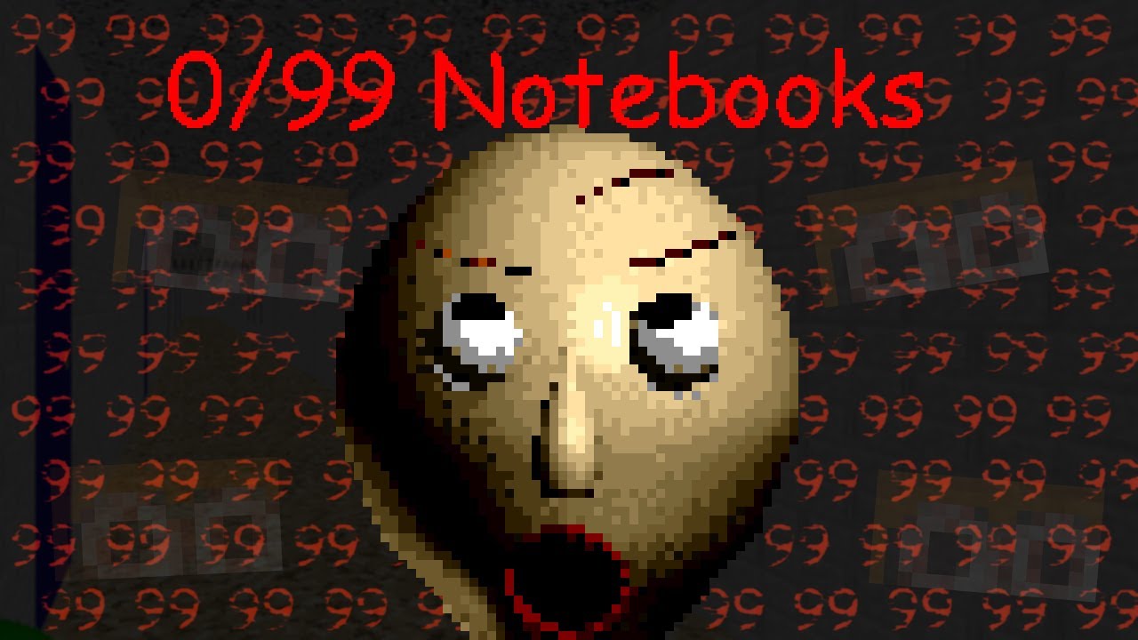 THE 99 NOTEBOOK CHALLENGE (Baldi V0.5.2 Mod) - YouTube