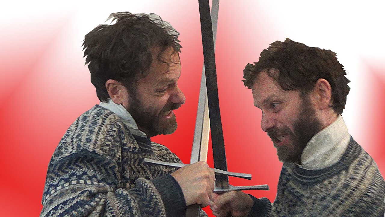 Pushing swords - YouTube