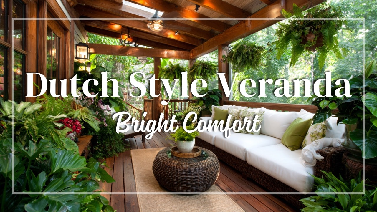 Dutch-Style Veranda for Compact Backyards 🌷 Bright Comfort with Classic ...