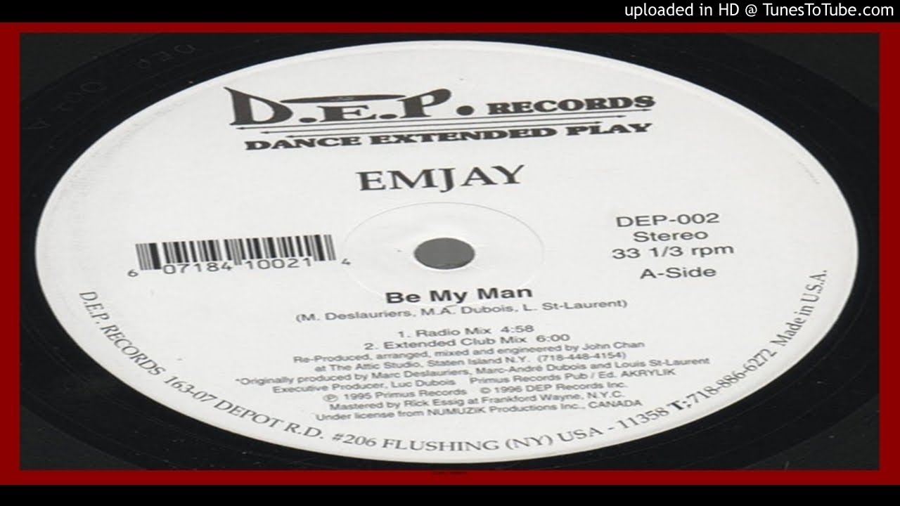 Emjay ‎– Be My Man (Extended Club Mix ‎– 1996) - YouTube