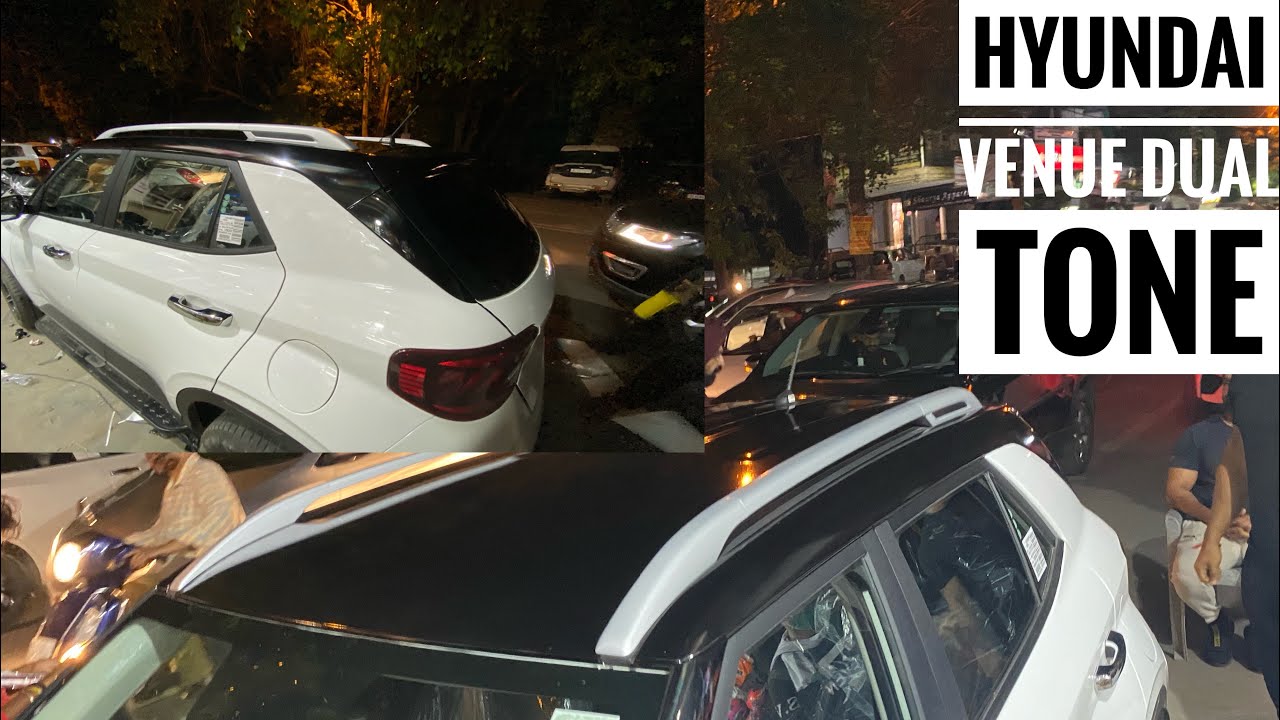 Roof wraped dual tone CAR HYUNDAI VENUE - YouTube