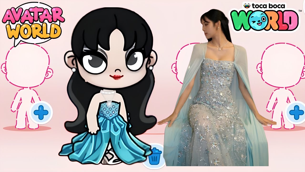 How To Make a Lisa from Black Pink in Toca Boca vs Avatar World 🩵🎀 ...