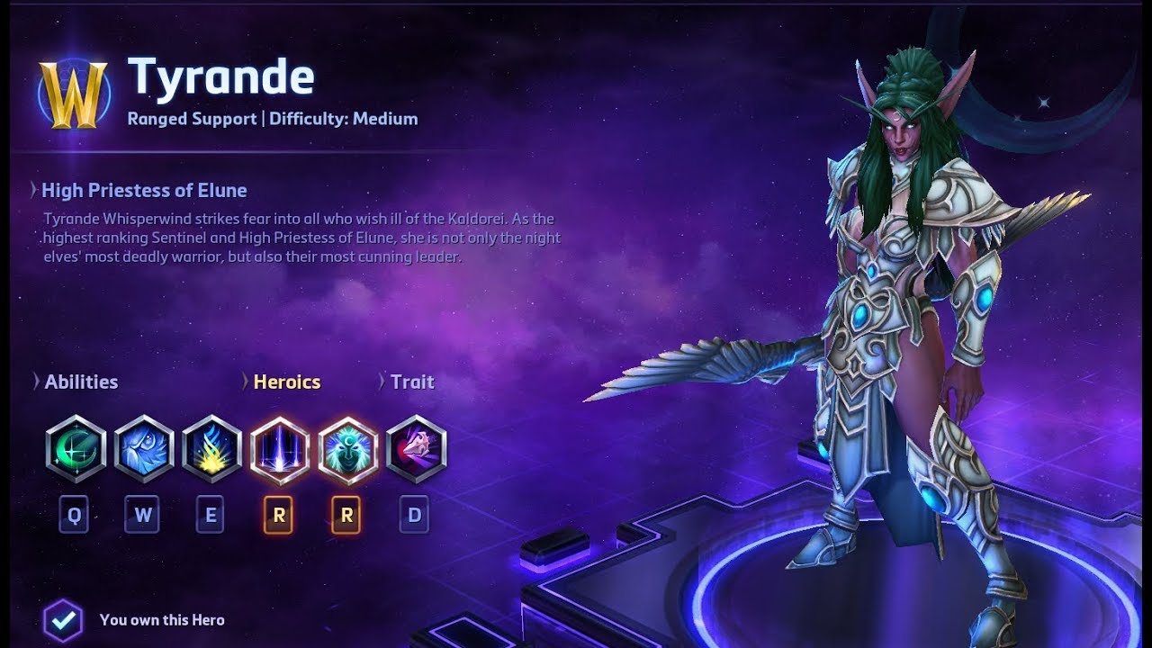 Heroes of the Storm! Feel the light of Elune! Tyrande - YouTube