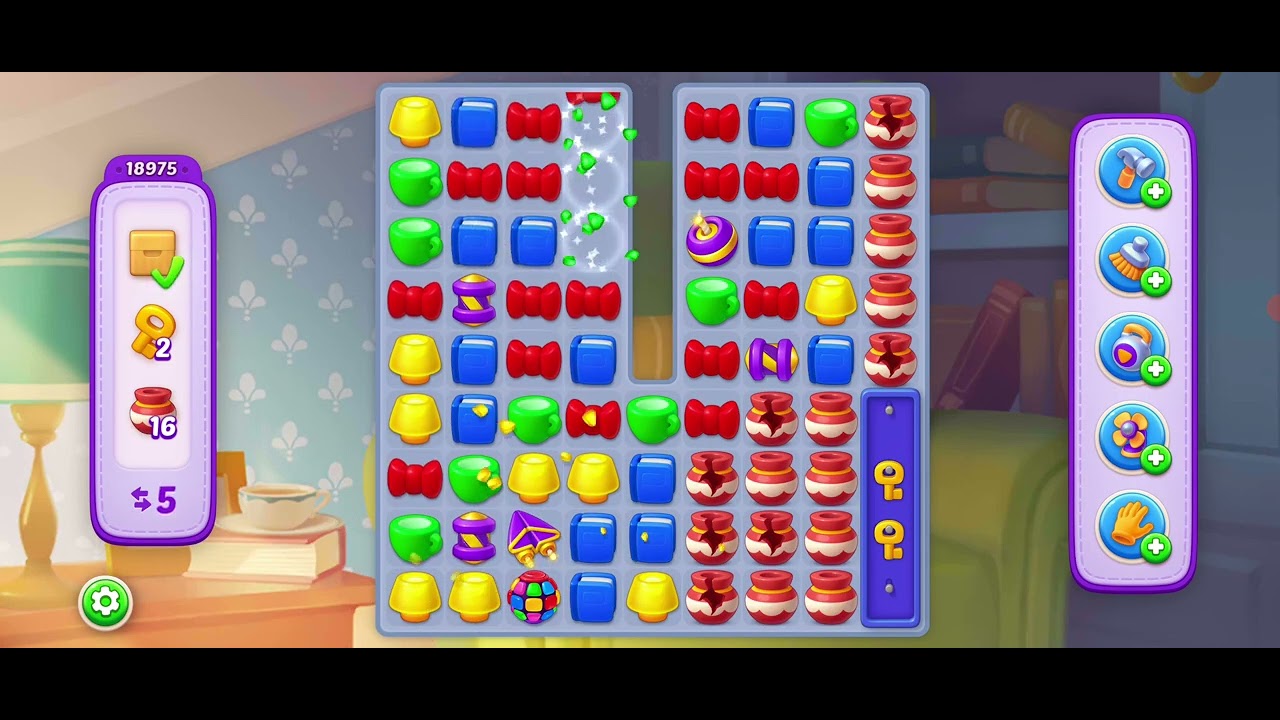 Playrix Homescapes Gameplay Walkthrough Level 18975 - YouTube