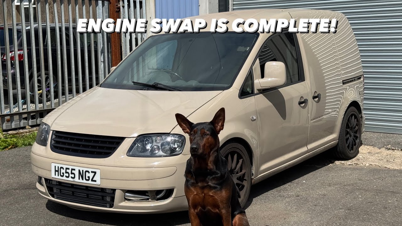 Caddy 2K engine swap is finished - YouTube