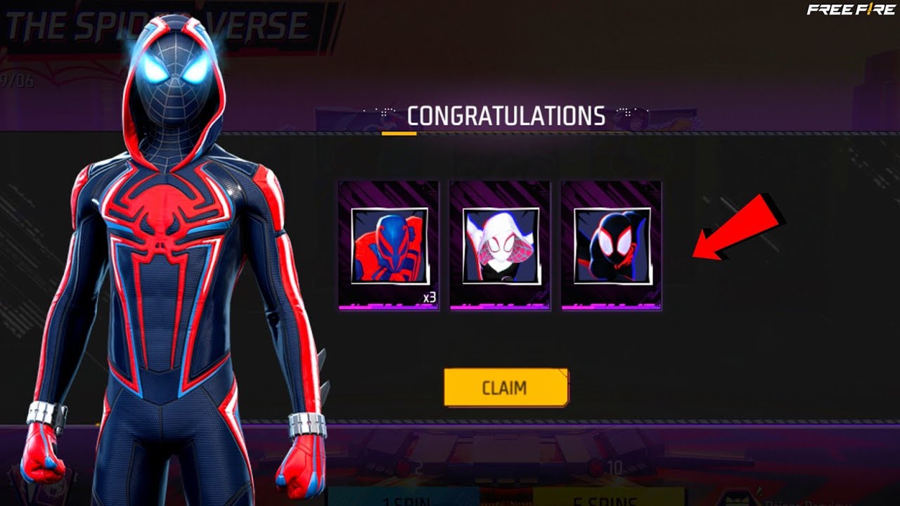 FF x THE SPIDER-VERSE REWARDS🔥(MIỄN PHÍ) 🤯- I Got Spider-Man 2099 ...