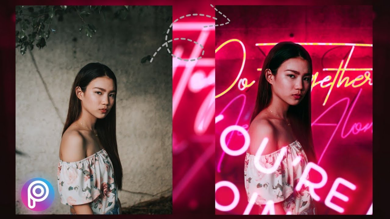 Picsart Tutorial / Cara Membuat Editan Foto NEON LIGHTING di Picsart ...