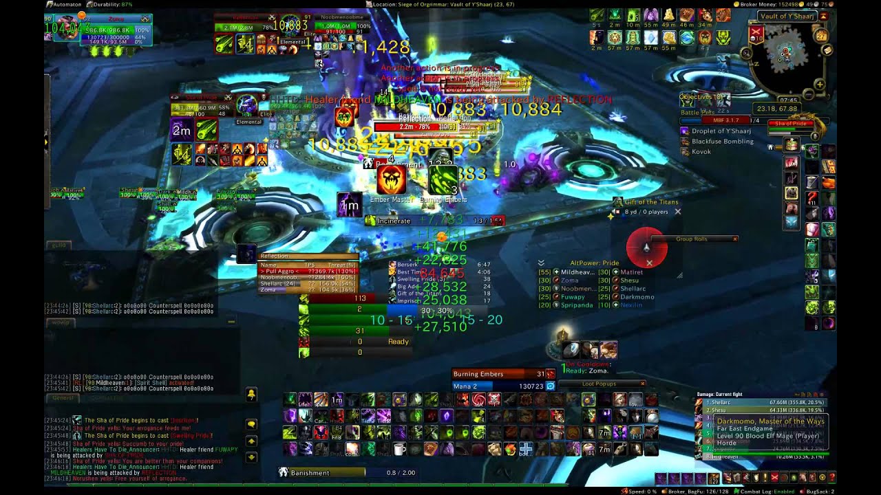 World Of Warcraft 10H Sha of Pride Dest Wlk PoV - YouTube