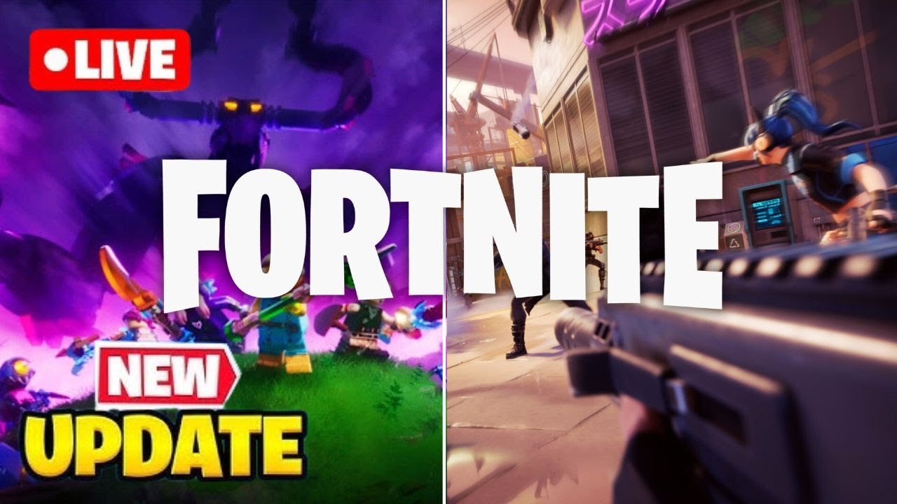 LIVE! - FORTNITES BIG UPDATE IS HERE! (LEGO FORTNITE, COLLABS) - YouTube