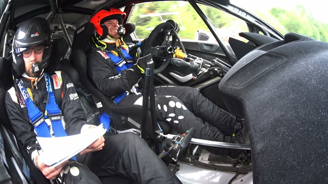 Rally Rzeszow 2017 - Østberg Vs Steering Wheel - YouTube