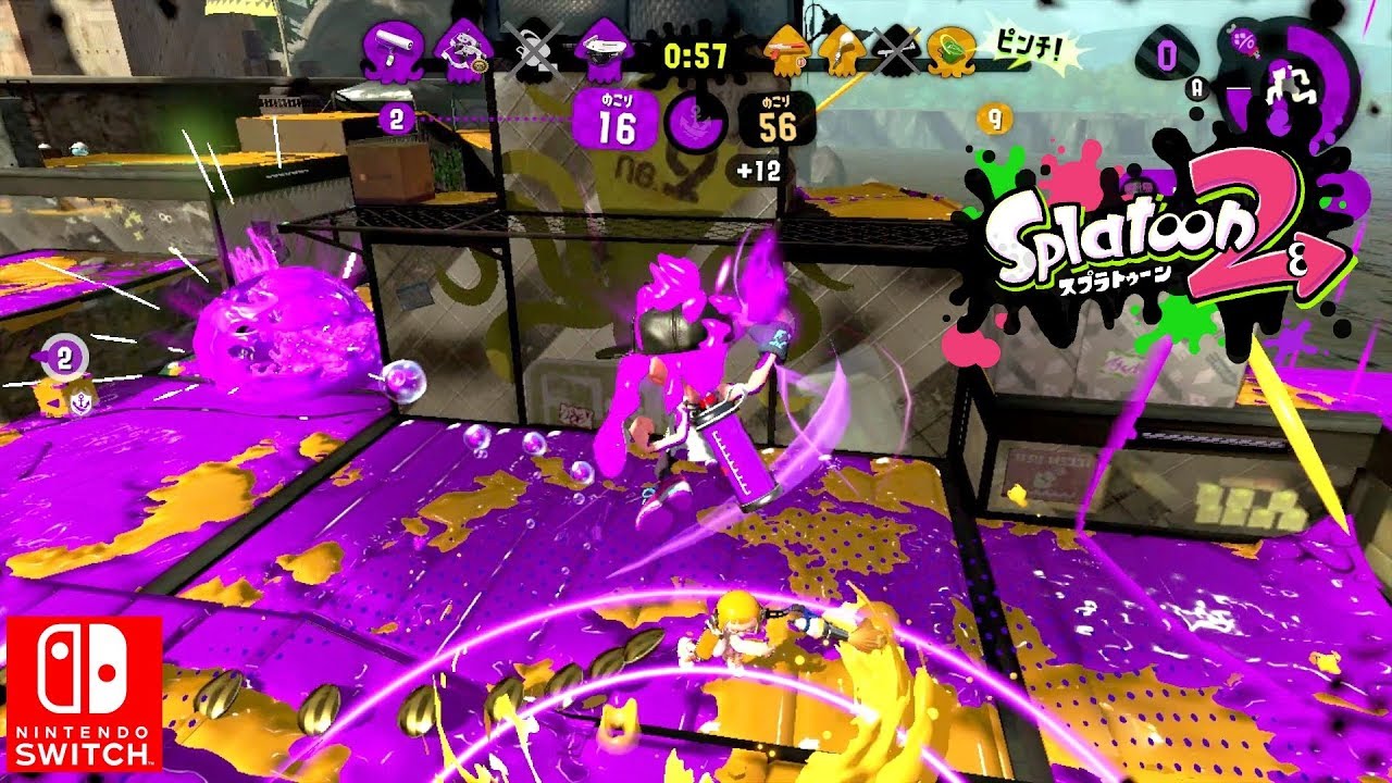 Nintendo Splatoon 2 Clam Blitz Clear Dapple Dualies Gameplay ...