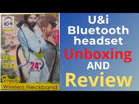 U&I Wireless Neackband Bluetooth UiNB-4023 headset Royalty Series super sound Quality moretech ...