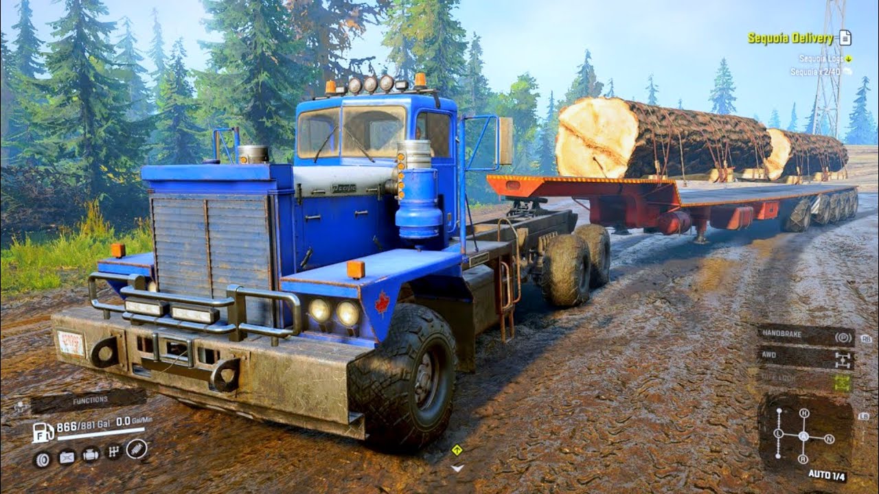 Snowrunner - Pacific P16 Canadian Truck Haivy Log Log Transport Offroad ...