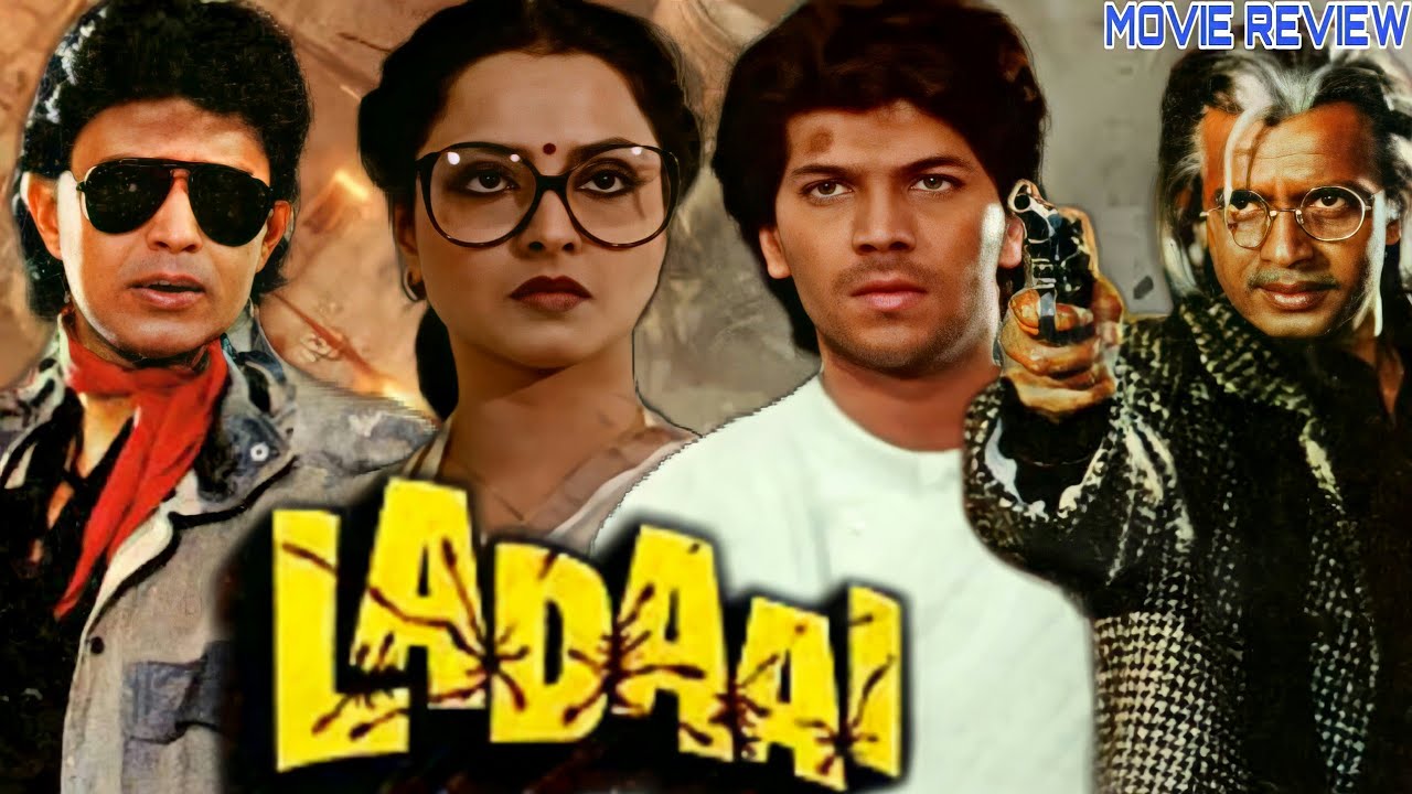 Ladaai 1989 Hindi Action Movie Review | Mithun Chakraborty | Rekha ...