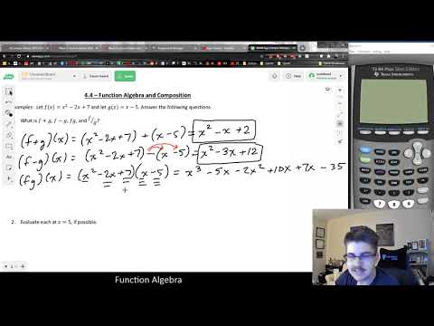 Function Algebra - Sum, Difference, Product, and Quotient Functions ...