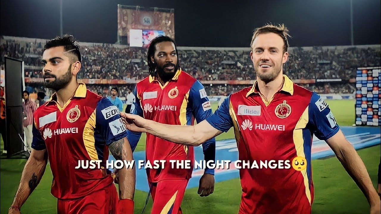 RCB trio ft.Night Changes🥺 #cricket #rcb - YouTube